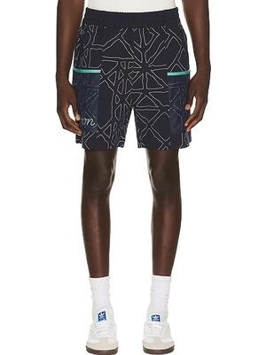 MALBON Mesh Basket Shorts - Midnight