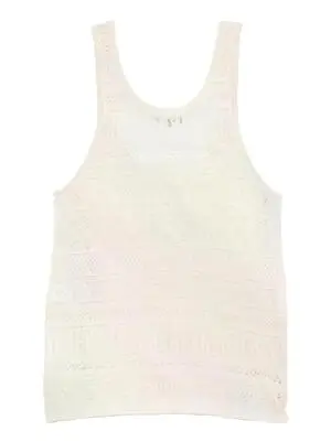 BARBARA BUI Barbara Bui Sleeveless Openwork Knit Tank Top