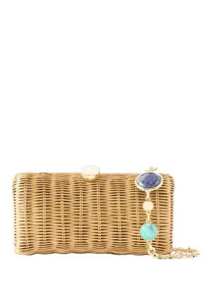 Judith Leiber Poppy Basket Clutch - Neutrals