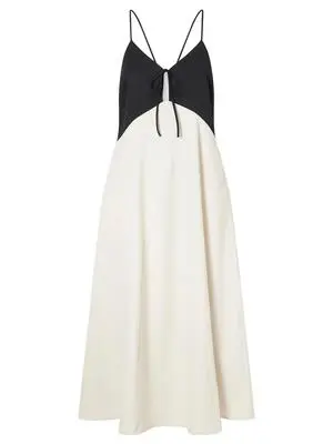 Sea Angelina Two-tone Twill Maxi Dress - Multi