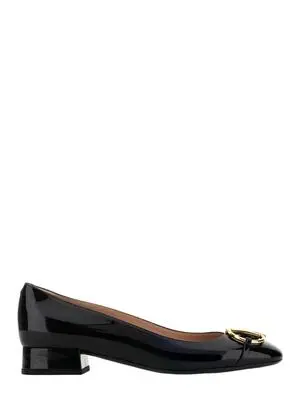 Gucci 25mm Leather Ballet Flats - Black