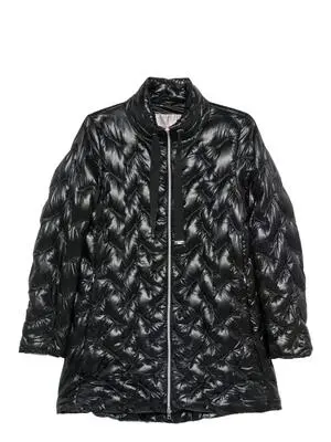 Herno Herno Quilted High-Neck Zip-Up Coat Black