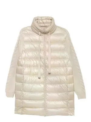 Herno Quilted Panelled Zip-up Coat - Neutrals