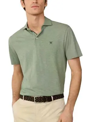 HACKETT LONDON Embroidered Classic-fit Polo Shirt - Green