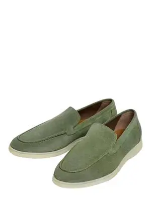 HACKETT LONDON Martin Suede Loafers - Green