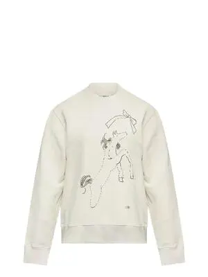 MAISON MARGIELA MM6 Maison Margiela Horse Print Cotton Sweatshirt