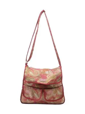 Etro Paisley-print Flap Crossbody Bag - Pink