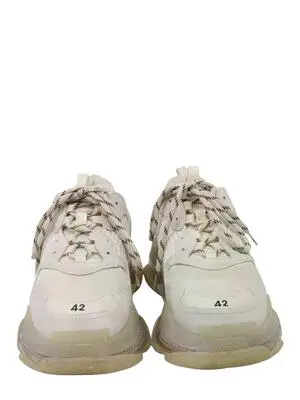 Balenciaga Triple S Paneled Sneakers - Neutrals