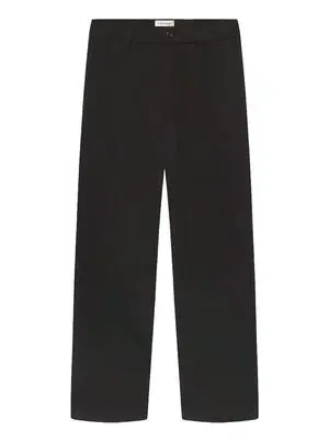 FRAME Relaxed Cotton Trousers - Black