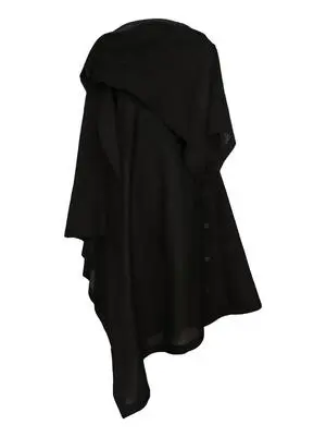 Issey Miyake Asymmetric Draped Dress - Black