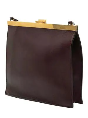 Celine 2017 Mini Smooth Calfskin Clasp Bag Crossbody Bag Red