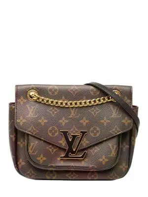 LOUIS VUITTON 2021-2026 Monogram Passy Pm Shoulder Bag - Brown