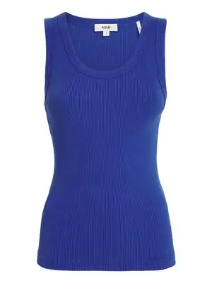AGOLDE Ribbed Poppy Tank Top - Blue