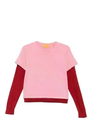 Guest In Residence Layered-effect Sweater - Pink