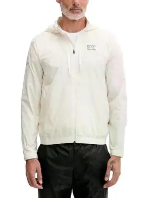 EA7 Grid-pattern Track Pants - Neutrals
