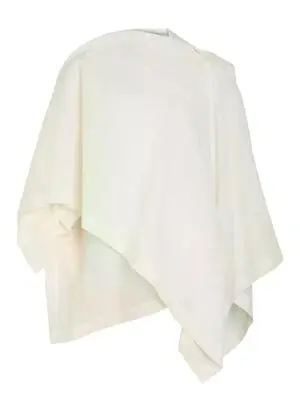 Issey Miyake Asymmetric Draped Blouse - White