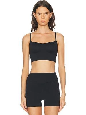 NIKESKIMS Matte Cami Long Line Bra - Obsidian