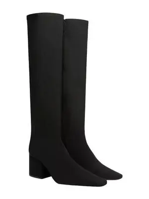 COURREGES Stretch-jersey Knee-high Boots - Black