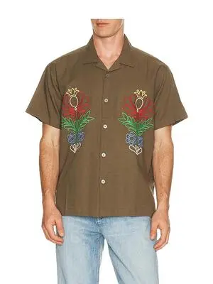 Obey Perry Woven Shirt In . Also - Brown
