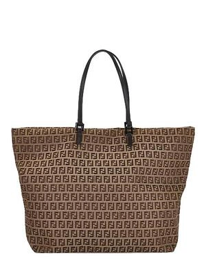 FWRD RENEW Fendi Zucchino Tote Bag - Brown