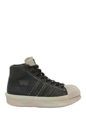 Rick Owens X Adidas Hi-top Sneakers - Black