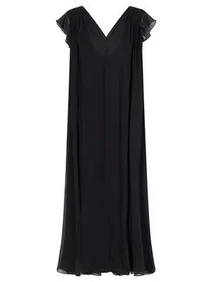 ERES Shirred Muslin Maxi Dress - Black