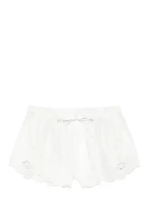 SIR. Klara Broderie Anglaise Shorts - White