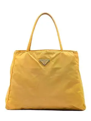Prada Tessuto City Tote Bag - Yellow