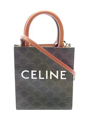 Celine Mini Vertical Cabas Satchel - Brown