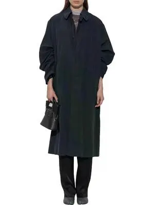MAISON MARGIELA Button-fastening Long-sleeve Coat - Blue