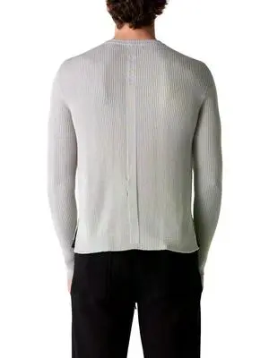 Rick Owens Ribbed Geo Sweatshirt - Grey