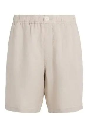 WAX LONDON Kurt Linen Shorts - Beige