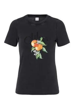 Chloé Printed Cotton T-shirt - Black