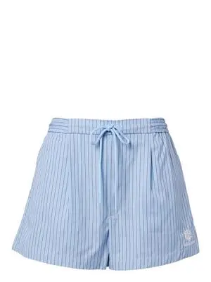 Polo Ralph Lauren Wimbledon Striped Cotton Shorts - Blue