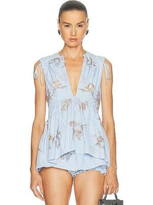 AKNVAS Lamia Top - Multi Blue