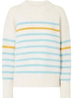 LA LIGNE Marin Striped Wool And Cashmere-blend Sweater - Multi