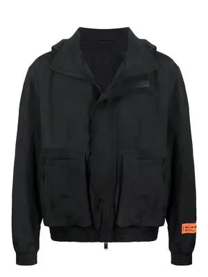 Heron Preston Logo-print Zip-up Jacket - Black