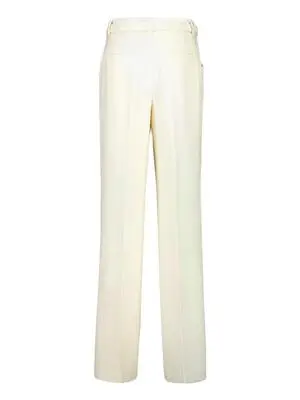Gabriela Hearst Norman Belted Tailored Trousers - Neutrals