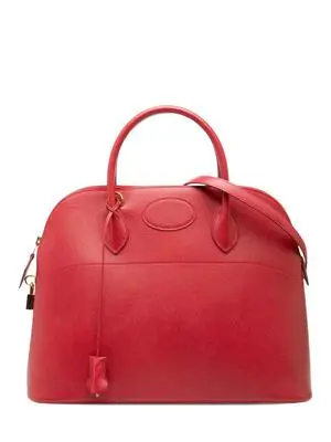 Hermès 1998 Courchevel Bolide 37 Satchel - Red