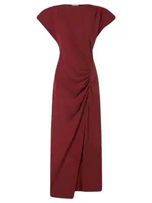 Isabel Marant Étoile Nadela Draped Cotton Maxi Dress - Red