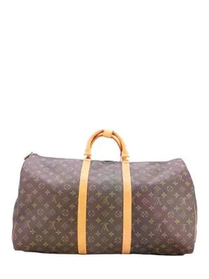 LOUIS VUITTON Keepall 55 Monogram Travel Bag - Brown