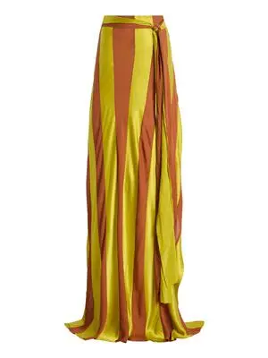 ZANKOV Evy Silk Maxi Skirt - Multi
