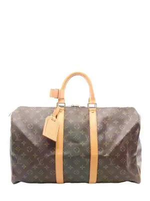 LOUIS VUITTON Monogram Keepall 45 Bag - Brown