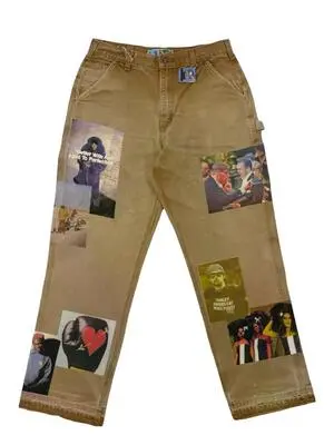 BETTER WITH AGE Patchwork Carpenter Trousers - Neutrals