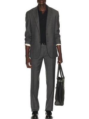 Polo Ralph Lauren 2-button Single Breasted Sharkskin 2-piece Suit - Medium Grey Multi