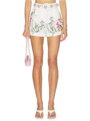 Hemant & Nandita Shorts With Buckle Belt In . Also - Ivory