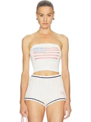 LoveShackFancy Deserae Tube Top - Multi