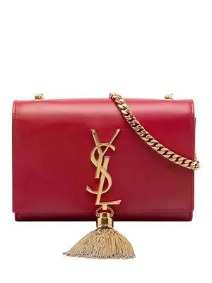 Saint Laurent Monogram Kate Tassel Crossbody Bag - Red