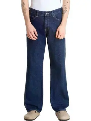 Dickies Relaxed Straight Jeans With Contrast Topstitching - Blue