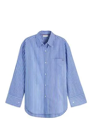 Tommy Hilfiger Striped Cotton Shirt - Blue